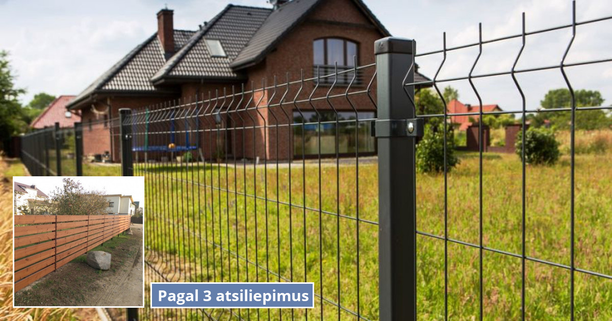 Tvoros segmentinės, medinės, metalinės, tinklas - Vilnius / MB ...