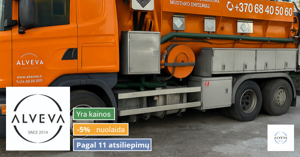 Nuotekų išvežimas, valymo įrenginių priežiūra. - Vilnius / UAB Alveva - Paslaugos.lt portalas Nr.1