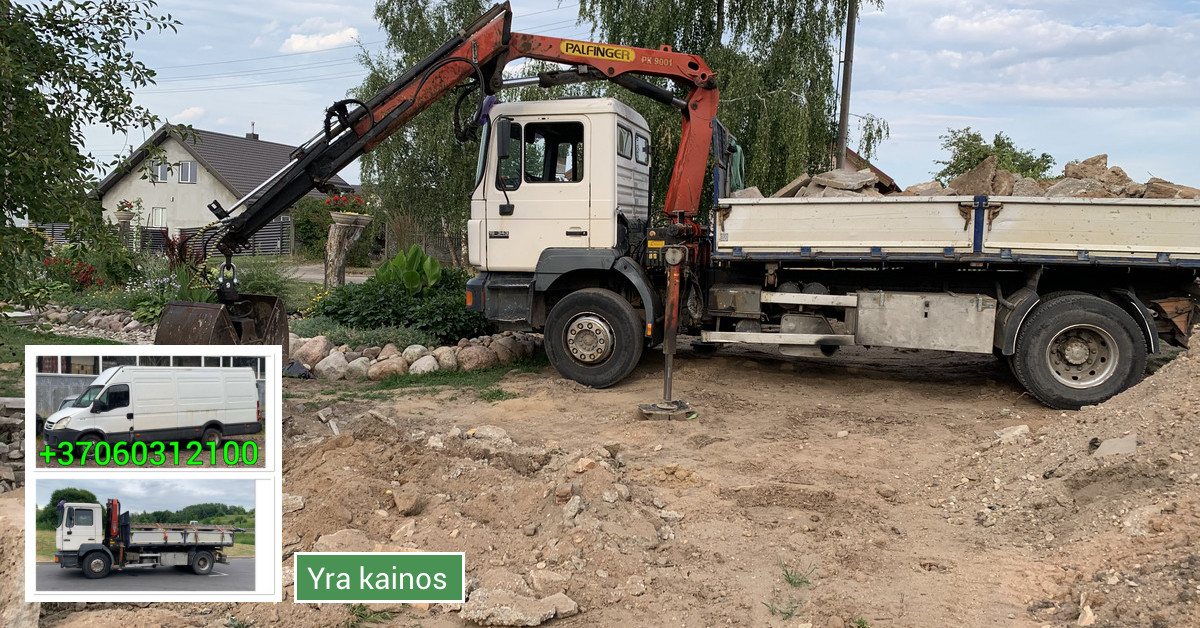 Savivarčio su fiskaru nuoma.greiferis.mikroautobusai 4.5 m - Vilnius ...