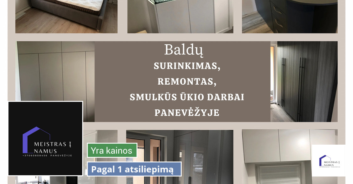 Meistras i namus, baldu surinkimas , remontas, santechnika - Panevėžys ...