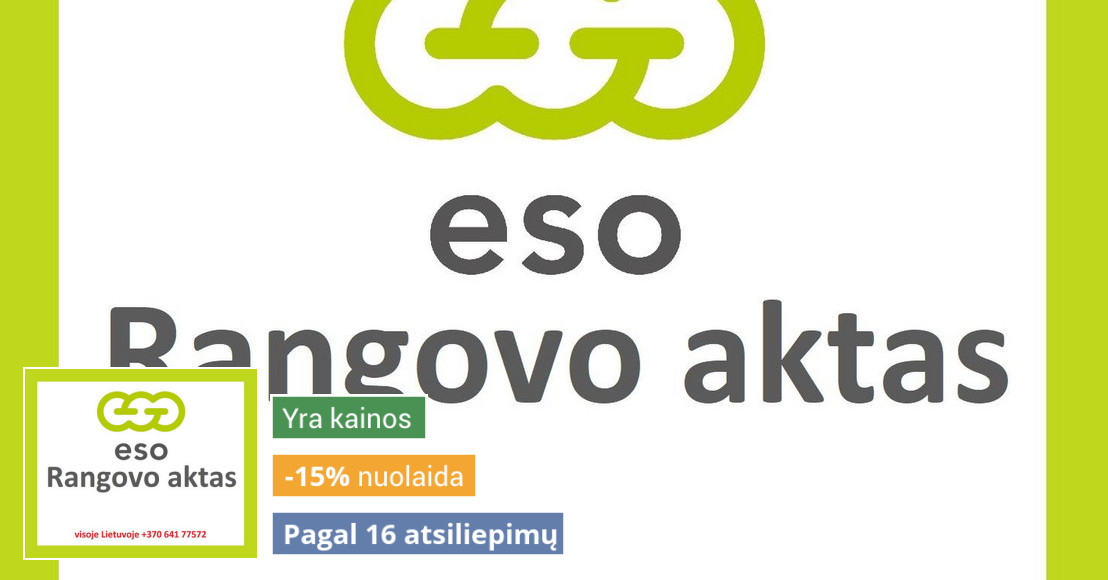 Rangovo aktas. Eso galios didinimas. - Kaunas / Vaidas Vaitkaitis ...