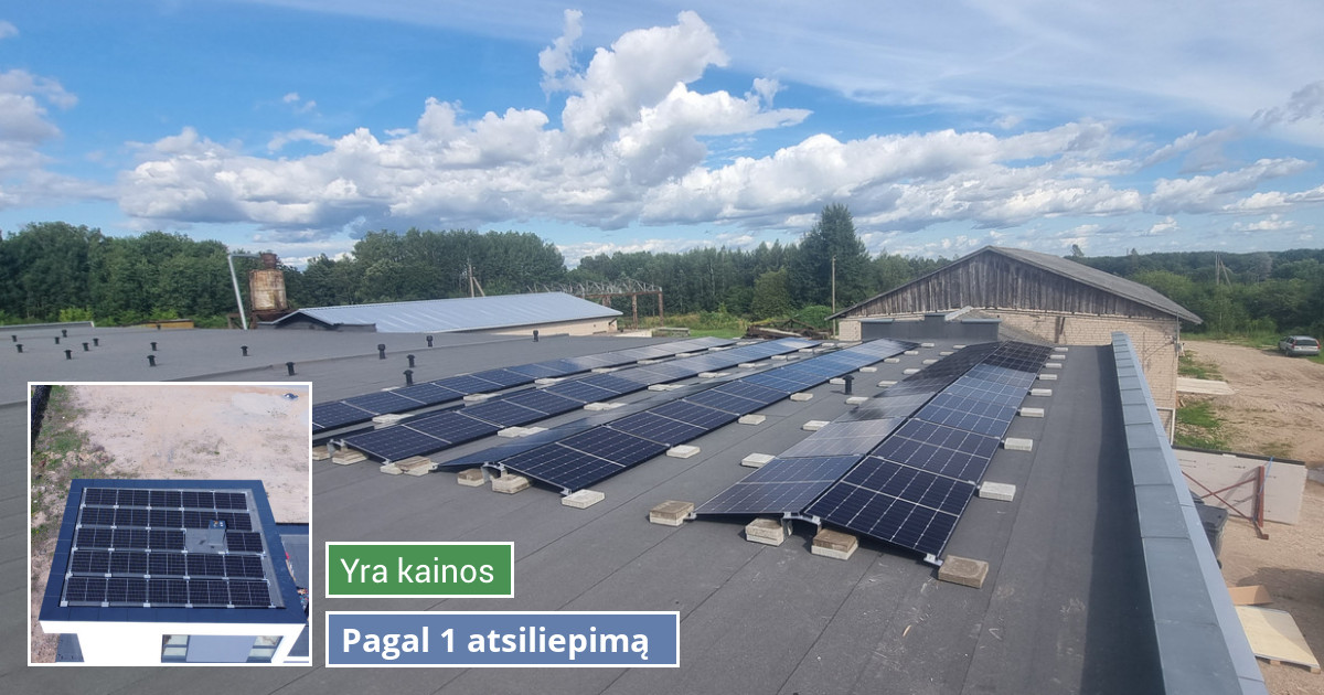 Saulės elektrinių montavimas. Eso pridavimas, Instaliacija - Vilnius / Dauver Group Energy MB ...