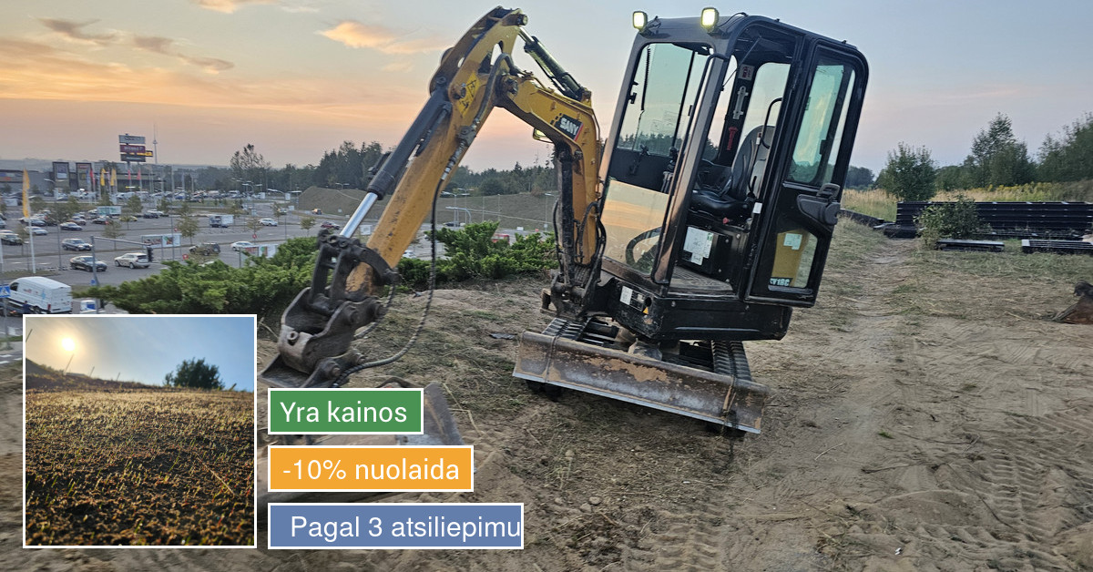 Mini ekskavatoriaus paslaugos, savivarčio paslaugos 7.5t - Vilnius / MB Egidra - Paslaugos.lt ...