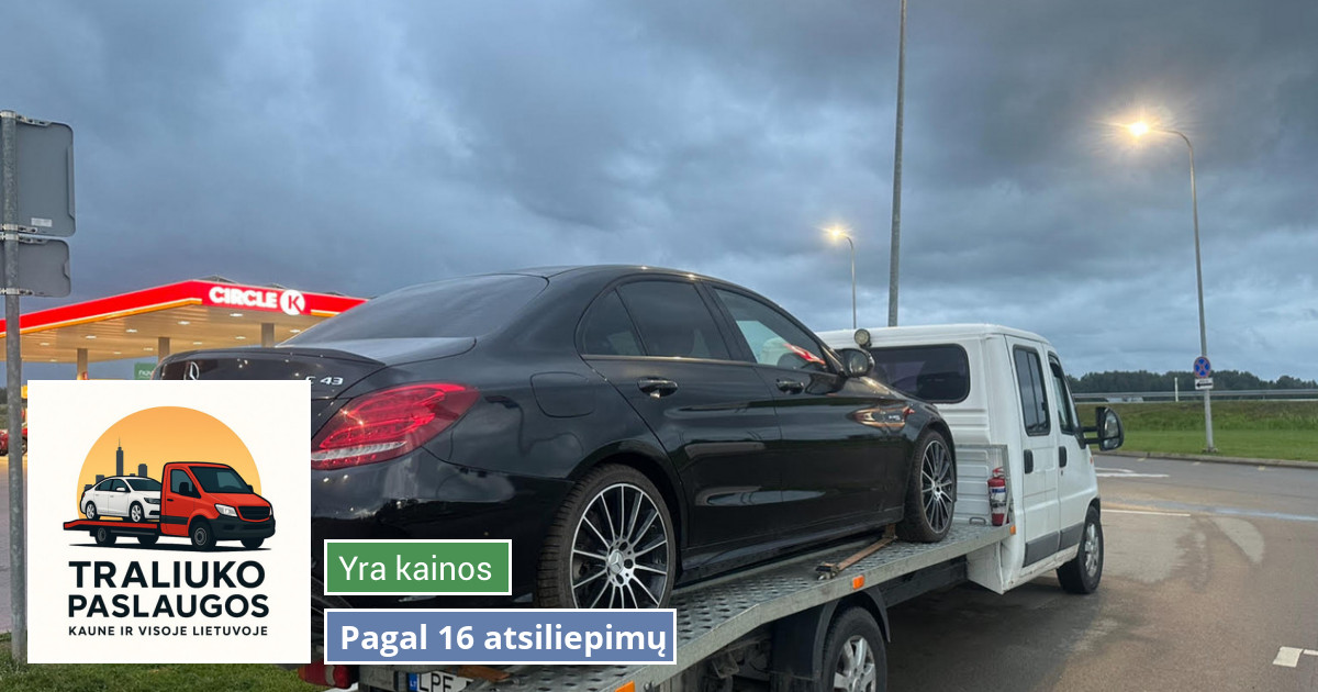 Automobilių pervežimas, tralo - traliuko paslaugos Kaune-lt - Kaunas ...