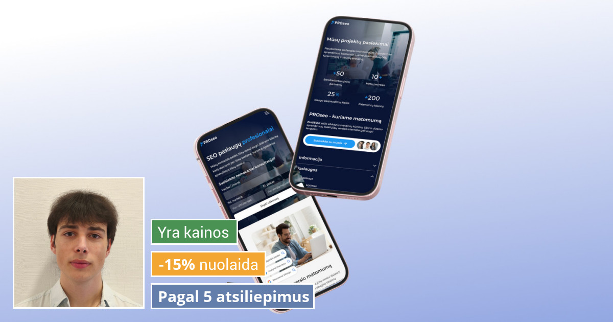 Interneto svetainių kūrimas, web dizainas, dizaino paslaugos - Vilnius / Martynas Vaižmužis ...